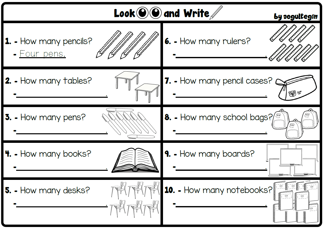 Worksheets | Unit 4 of Grade 2